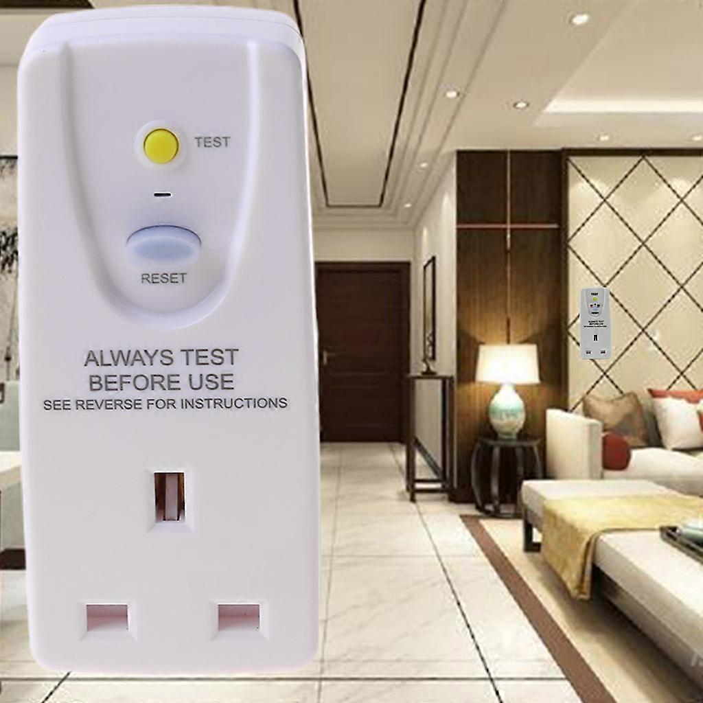 Uk Plug Rcd Socket Home Circuit Breaker Cutout Power Trip Switch- Uk ...