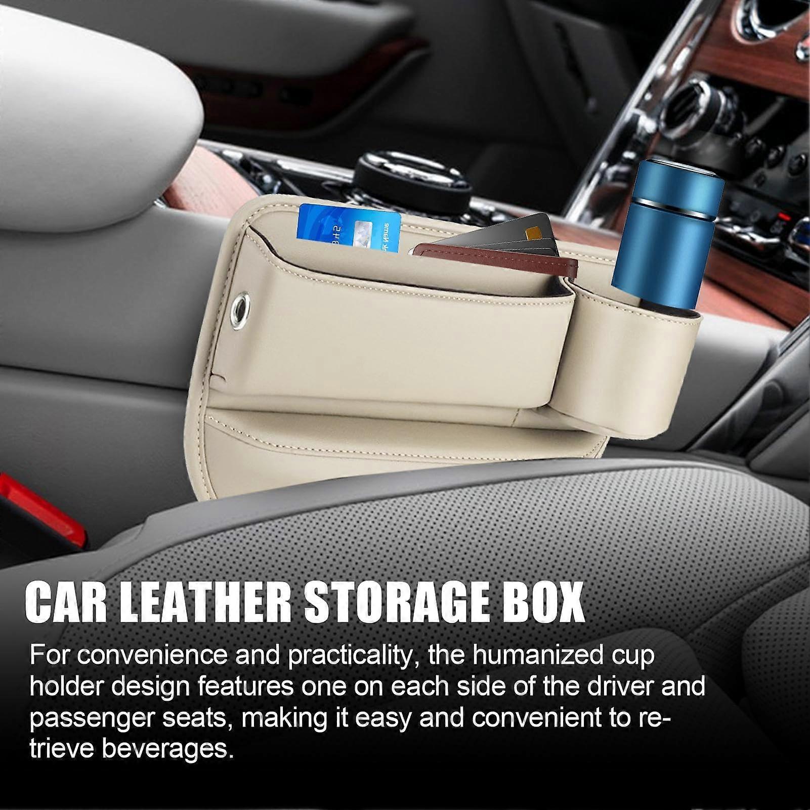 Car Seat Storage Box Multifunctional Centre Console Organiser Car Seat ...