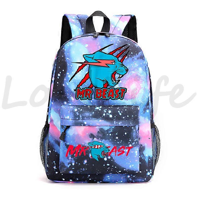 Hot Selling Mr Beast Lightning Cat Backpack Mr Beast Bags Cartoon ...