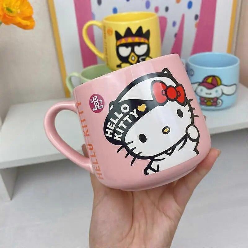 Sanrio Kawaii Hello Kitty Min Melodi Cinnamoroll Vattenkopp Keramisk ...