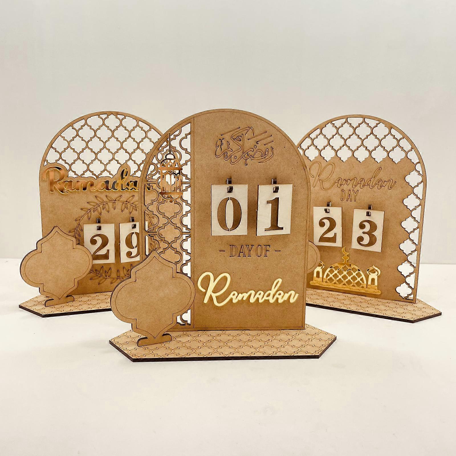 100% Brand New Ramadan Advent Calendar, Wooden Countdown Calendar ...