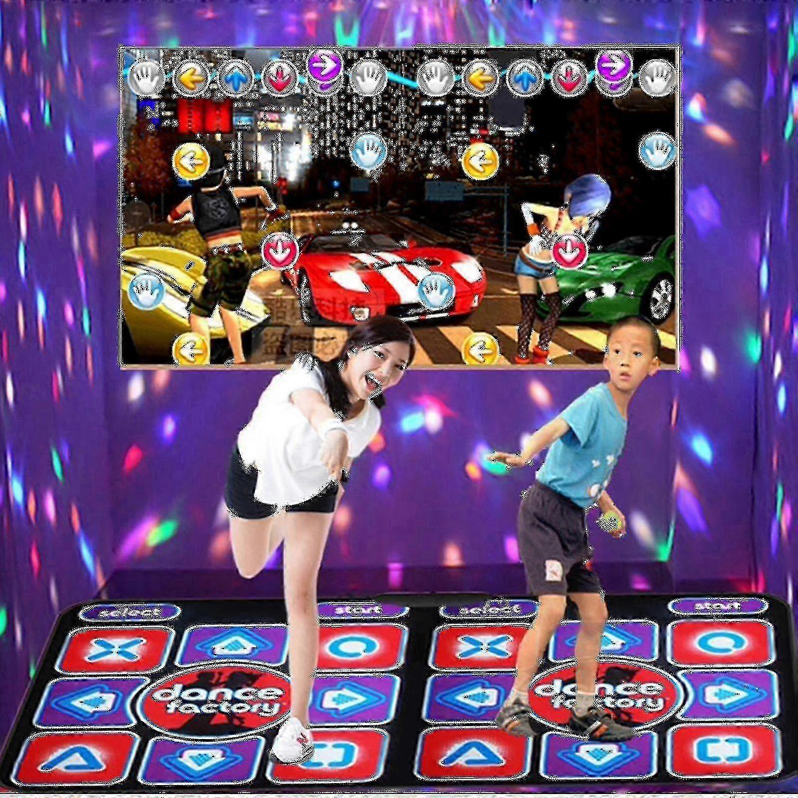 Double Dancing Mat Double User Wired Dance Mat Game Non-slip With 2 ...