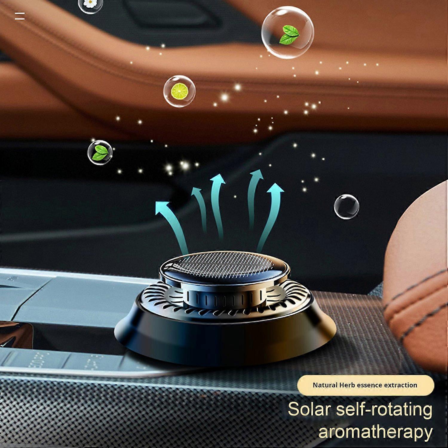 Car Air Freshener Solar Powered Car Diffuser Natural Essential Oil ...