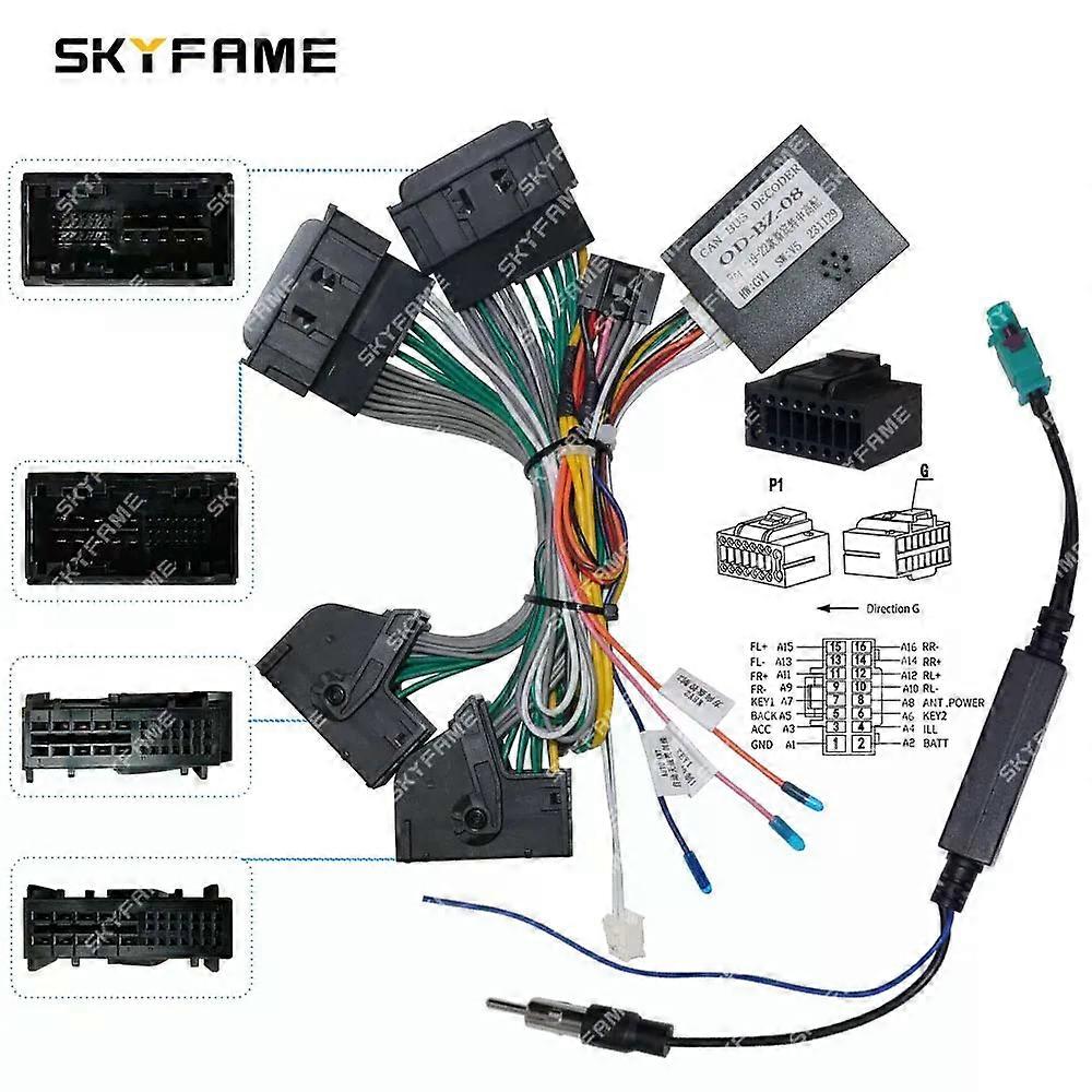 Applies to Car Wiring Harness Adapter Canbus Box Decoder Android Radio ...