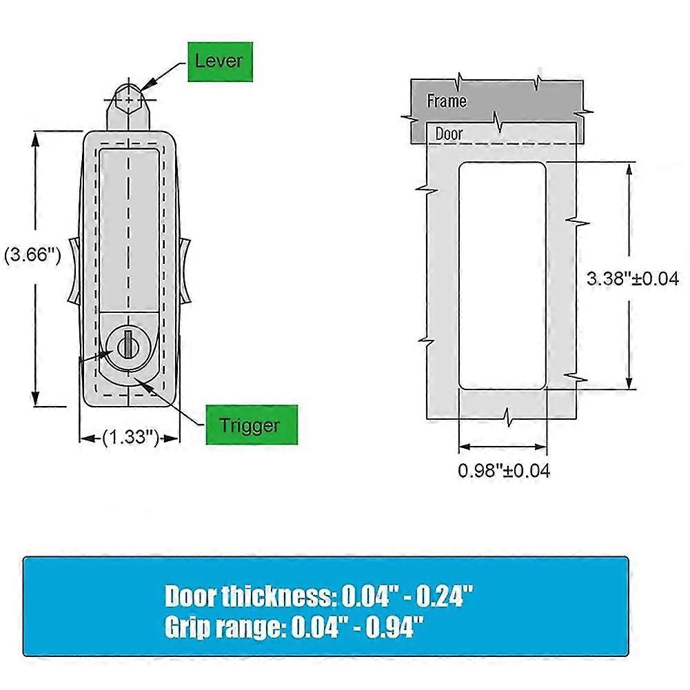 10PCS Compression Latch Flush Lever Latch Lock for Marine Car RV Door ...