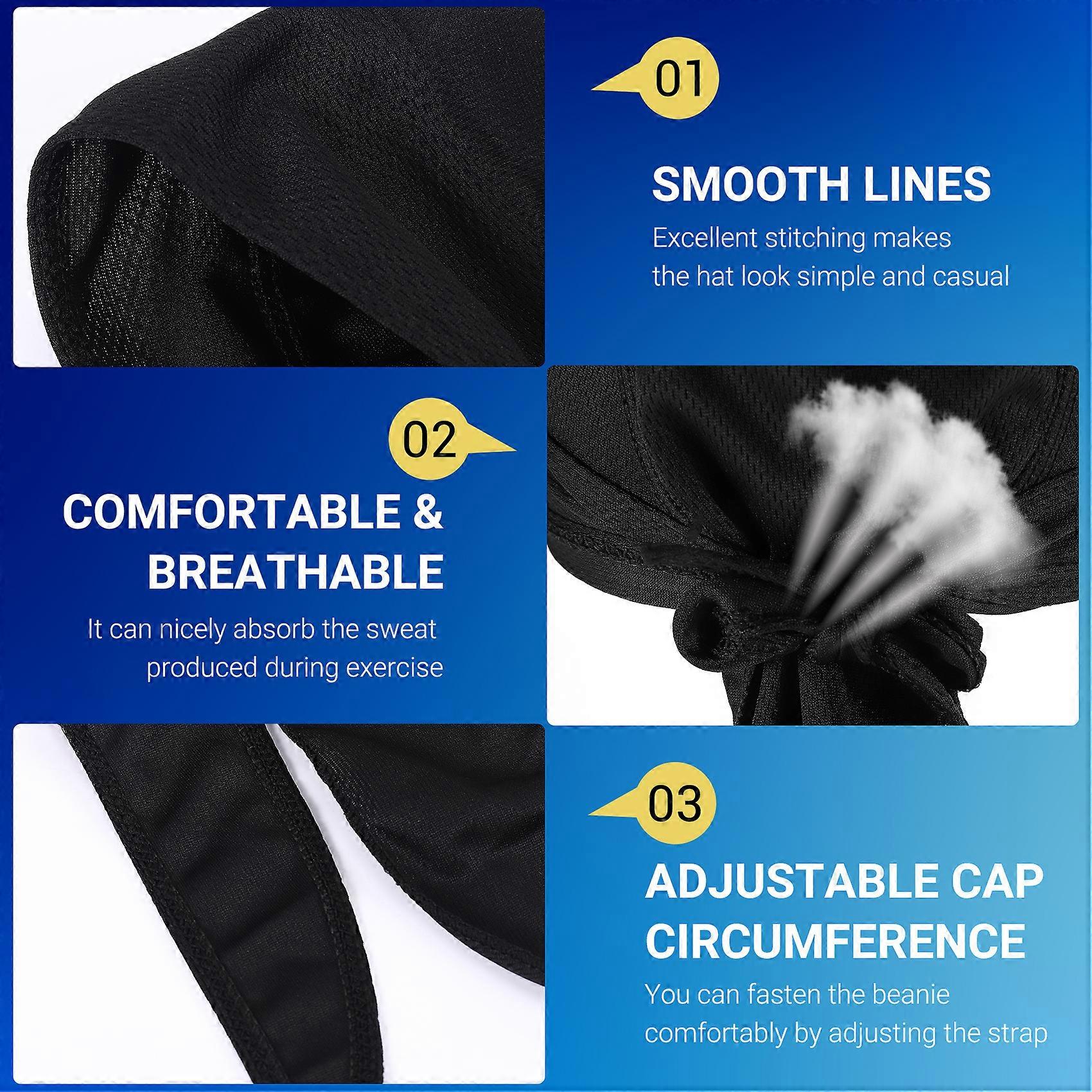 Quick Dry Head Scarf Pure Cycling Cap Summer Men Hat Hood Headband ...