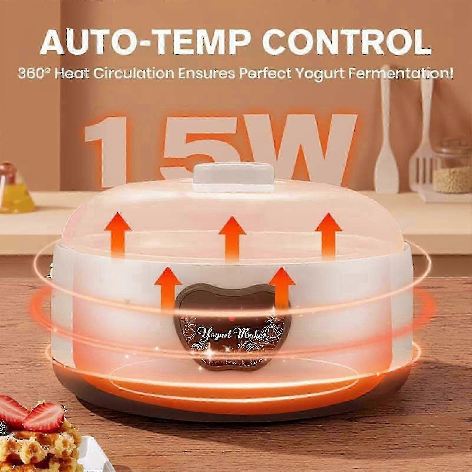 Ultimate Probiotic Yogurt Maker with Adjustable Temperature & Time ...