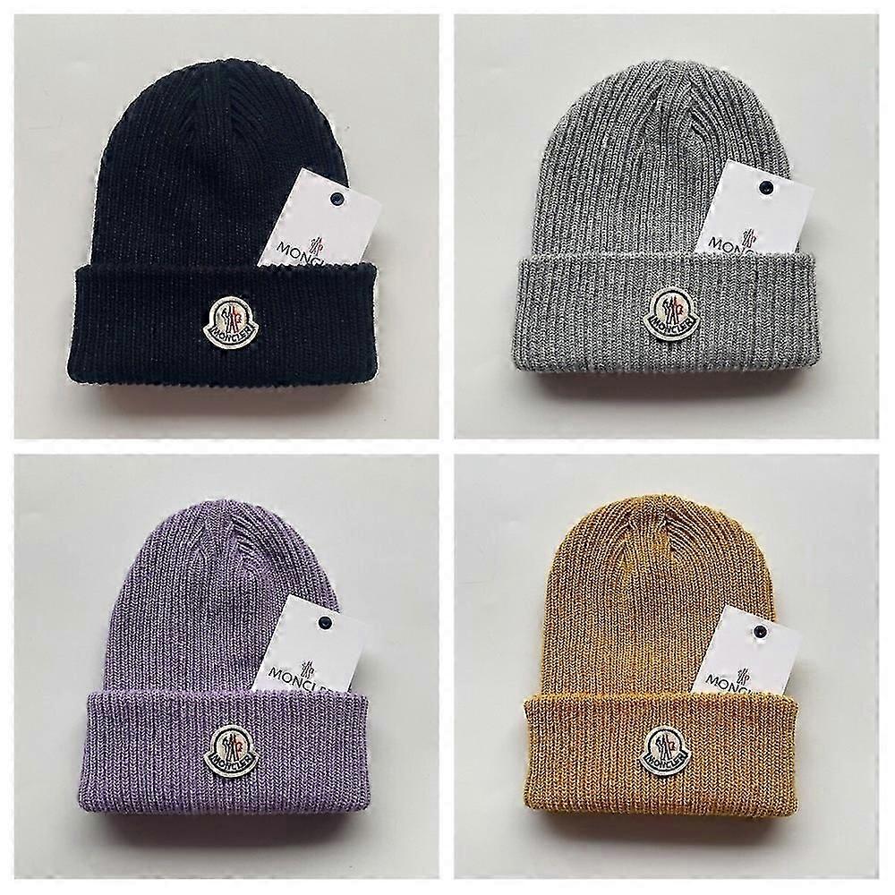 Unisex Ribbed Stretchy Beanie Hat Womens Sports Knitted Hat Mens ...