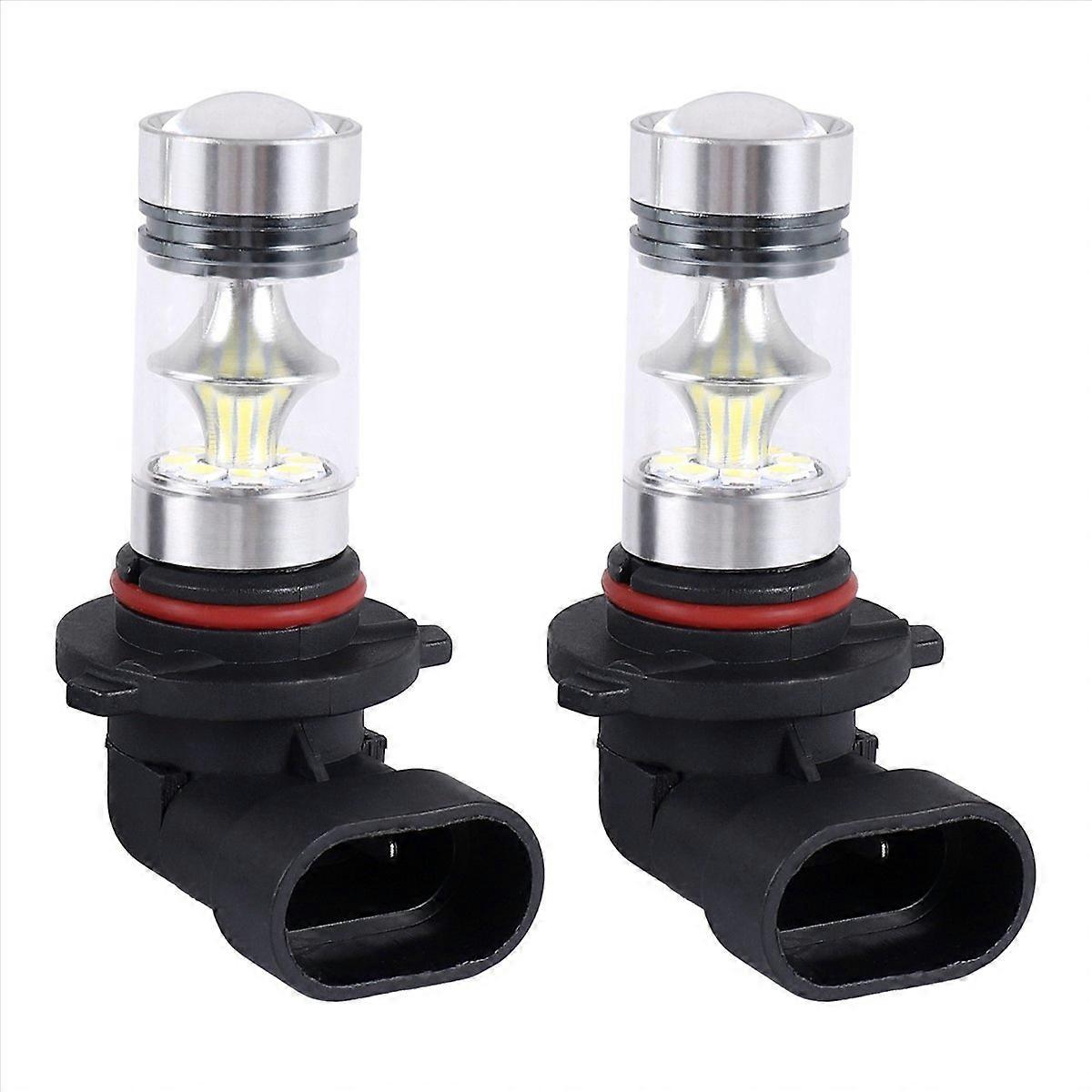 2X 6000K Super White H10 9045 9145 9140 100W 1200LM LED Fog Light Bulb ...