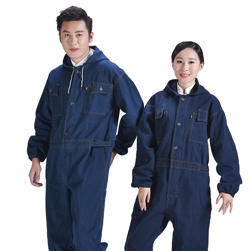 Uniforms Worker Clothing Workwear Overalls Denim Jumpsuit Men Women ...