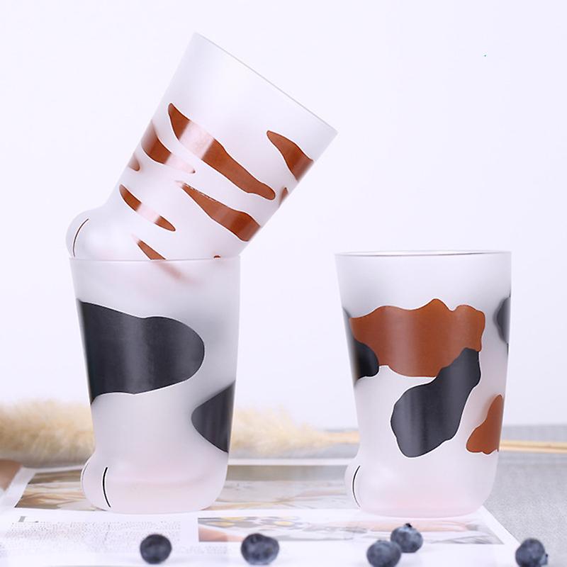 Novelty Cat Claw Cup Cat Paw Frosted Cup Kids Milk Glass Cups ...