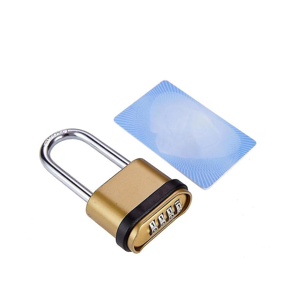 Long Beam Combination Lock, Padlock, Extended Lock Hook Bottom, Four ...