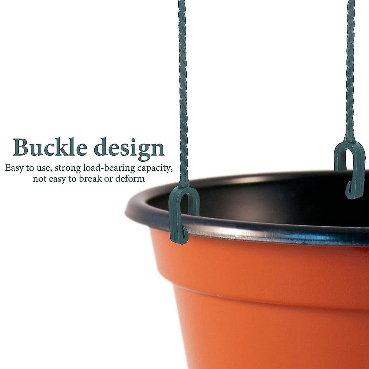 5pcs Plastic Hanging Chains For Planters, 360rotatable Hanging Basket ...