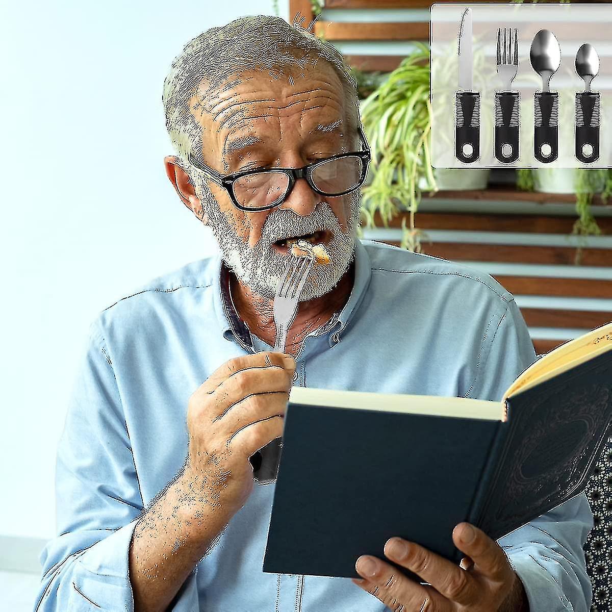 Cutlery Set Easy Grip Disability Aids Cutlery Sets Soft And Comfortable ...