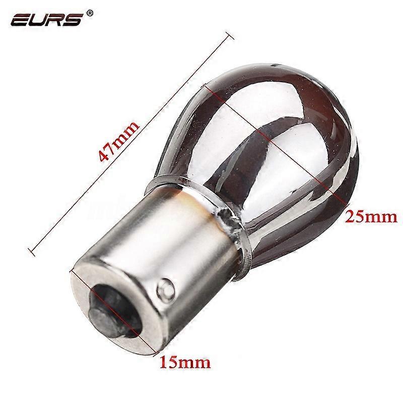 1pcs PY21W S25 BAU15S LED P21W BA15S 1156 LED Silver / Chrome Amber ...