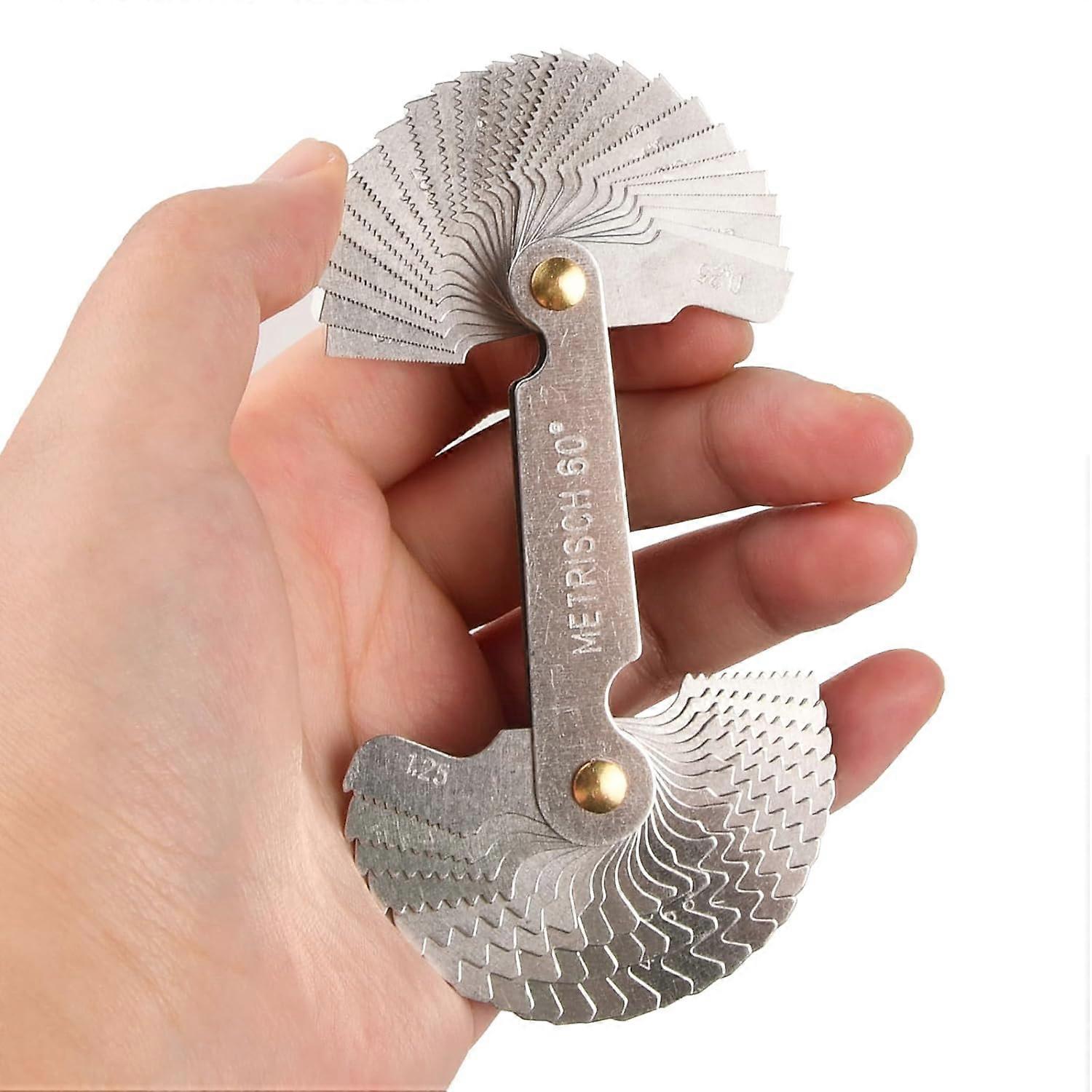 Gage Pitch Gauge, Stainless Thread Gauge 60 and 55 Degree Screw Pitch ...