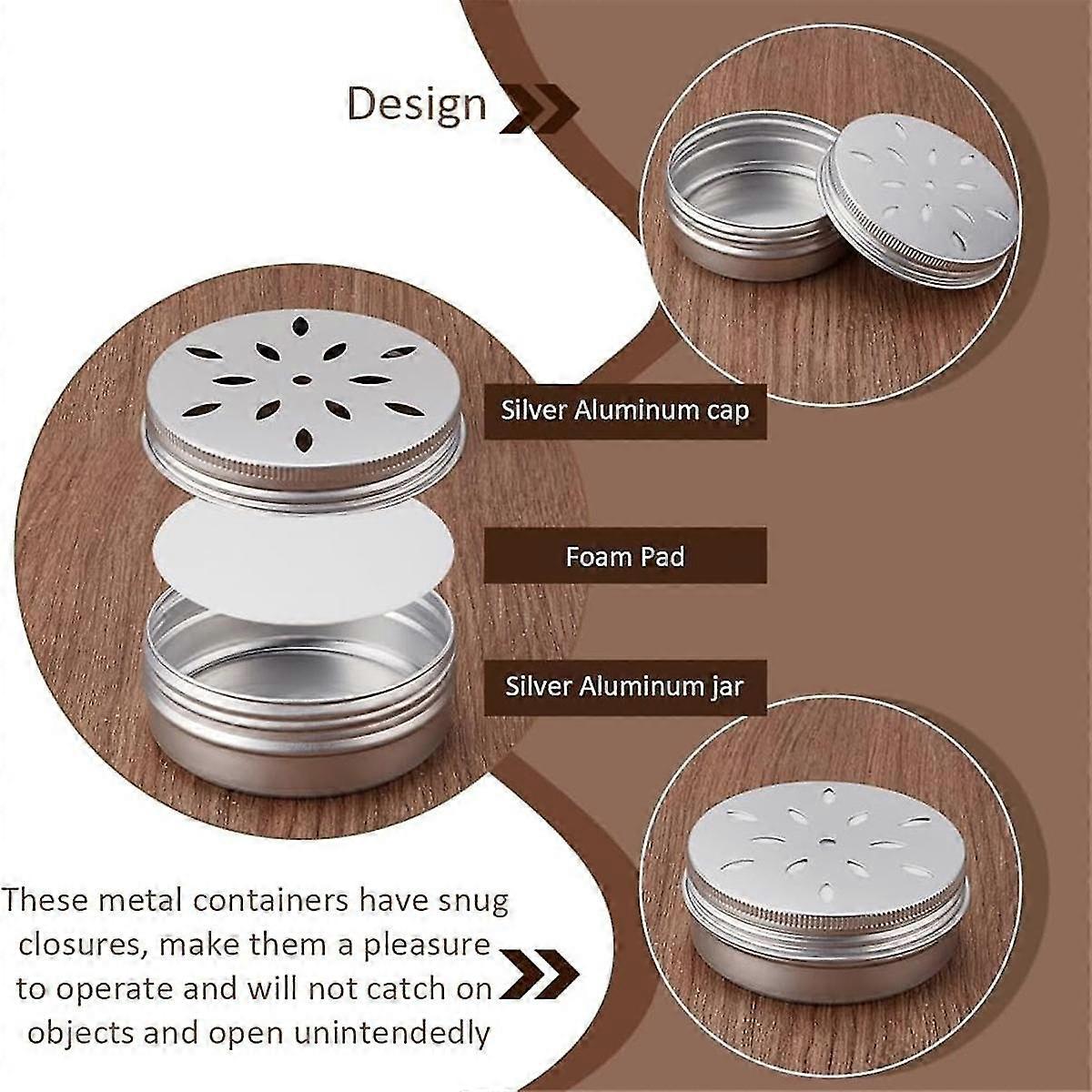 12pcs Air Freshener Tins 3 Style Scent Beads Container 2 Ounce ...