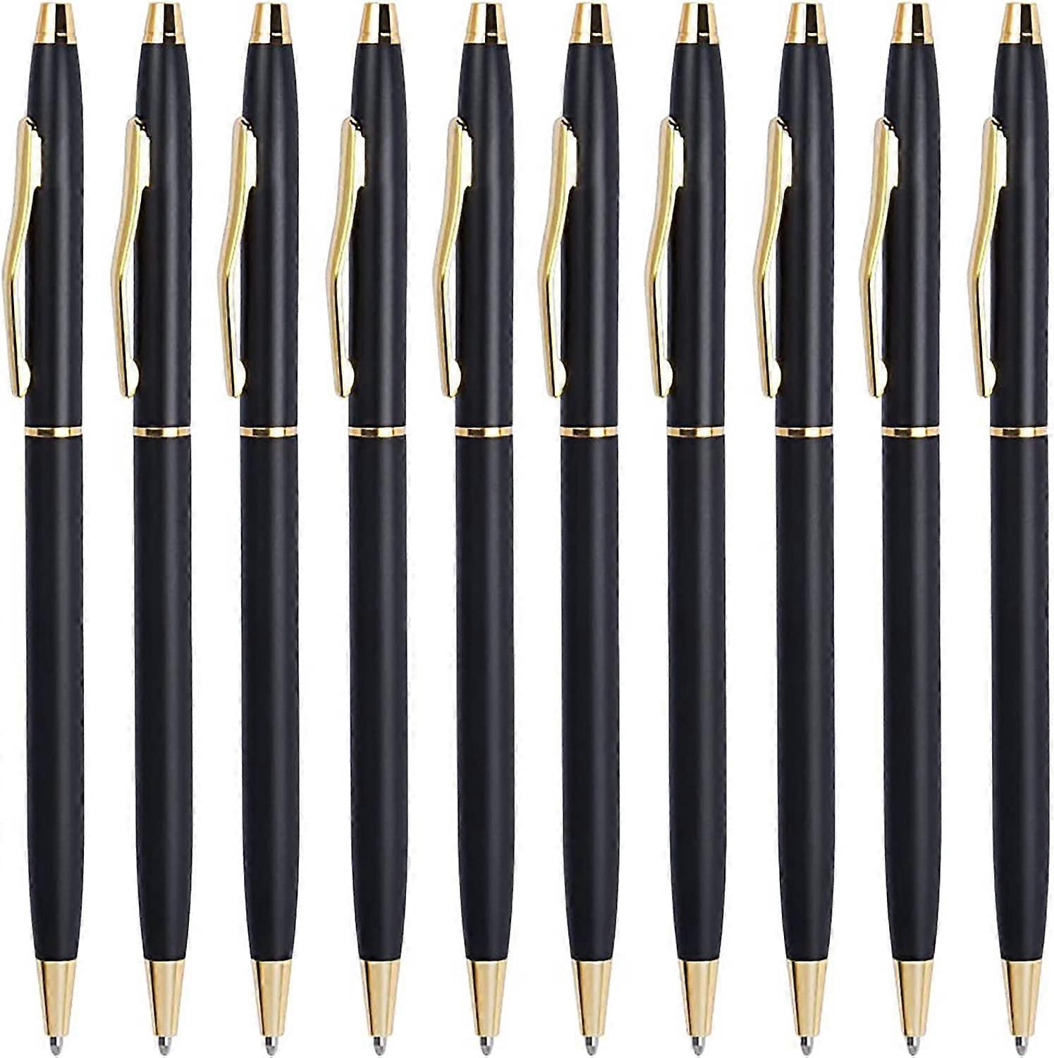 Piao Black Pens, Ballpoint Pen Bulk Black Ink 1.0 Mm Medium Point ...