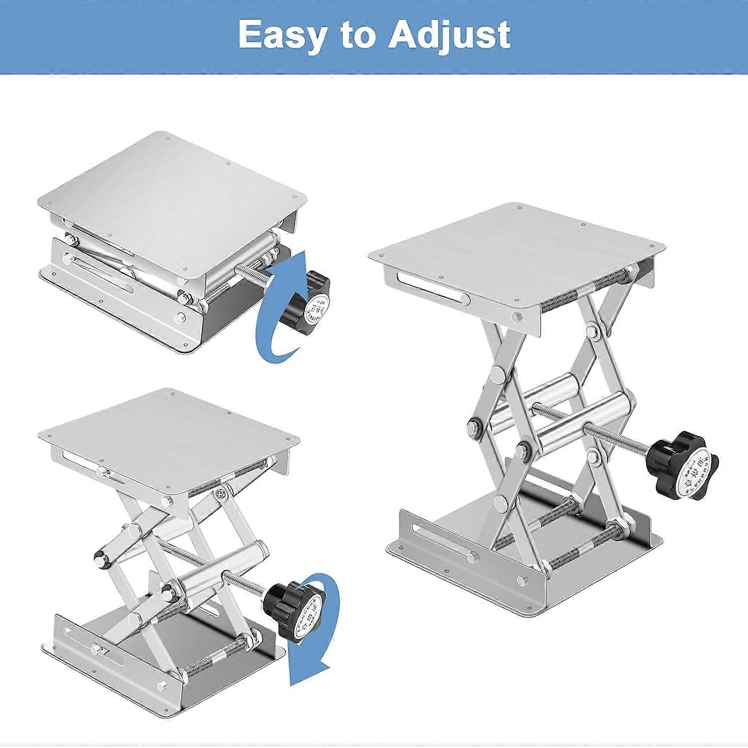 Lab Scissor Jack 100 x 100 mm Stainless Steel Laboratory Support Jack ...