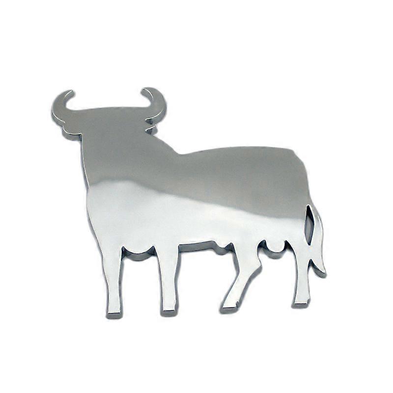 3D Chrome Bull Emblem CHrome Decal Badge Logo Car Sticker For Car Truck ...