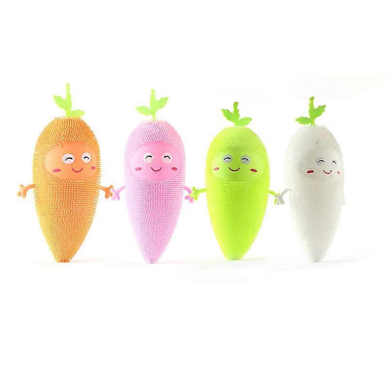 Glowing Squeezy Stress Relief Sensory Toys Fidget Flashing Puffer Ball ...