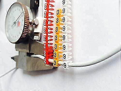 Cable Marker Tubes, Snap-on Design Colorful Cable Marker, C-type 0~9 ...
