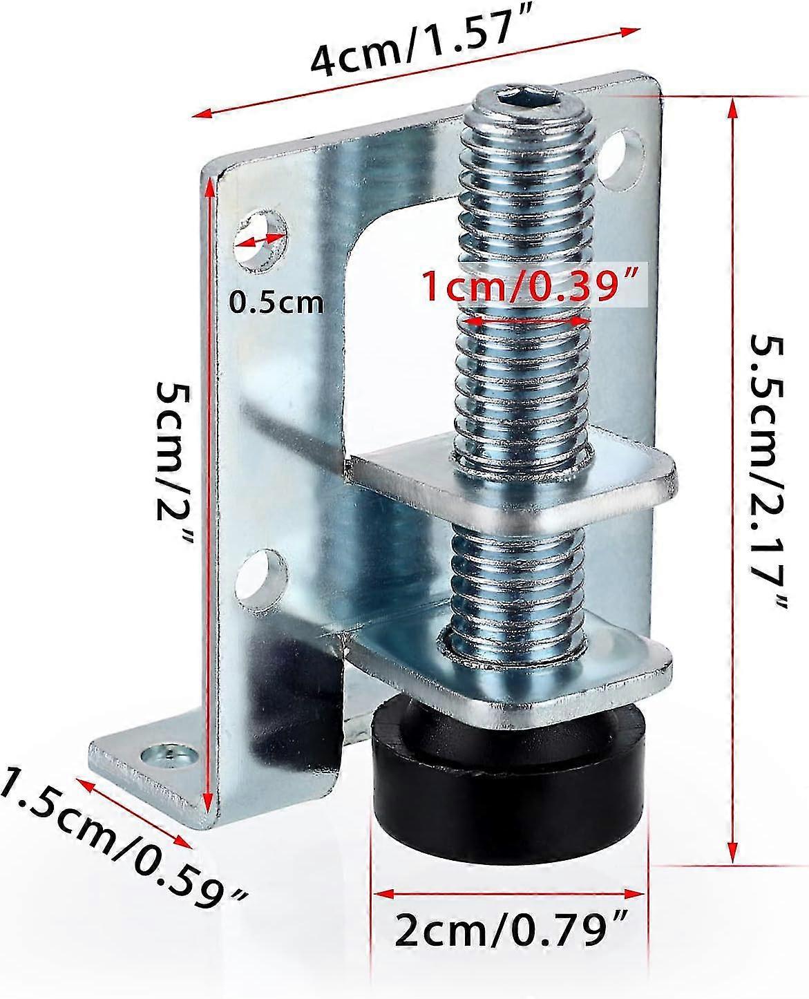 4 Packs Heavy Duty Adjustable Furniture Leveling Feets L Shaped ...