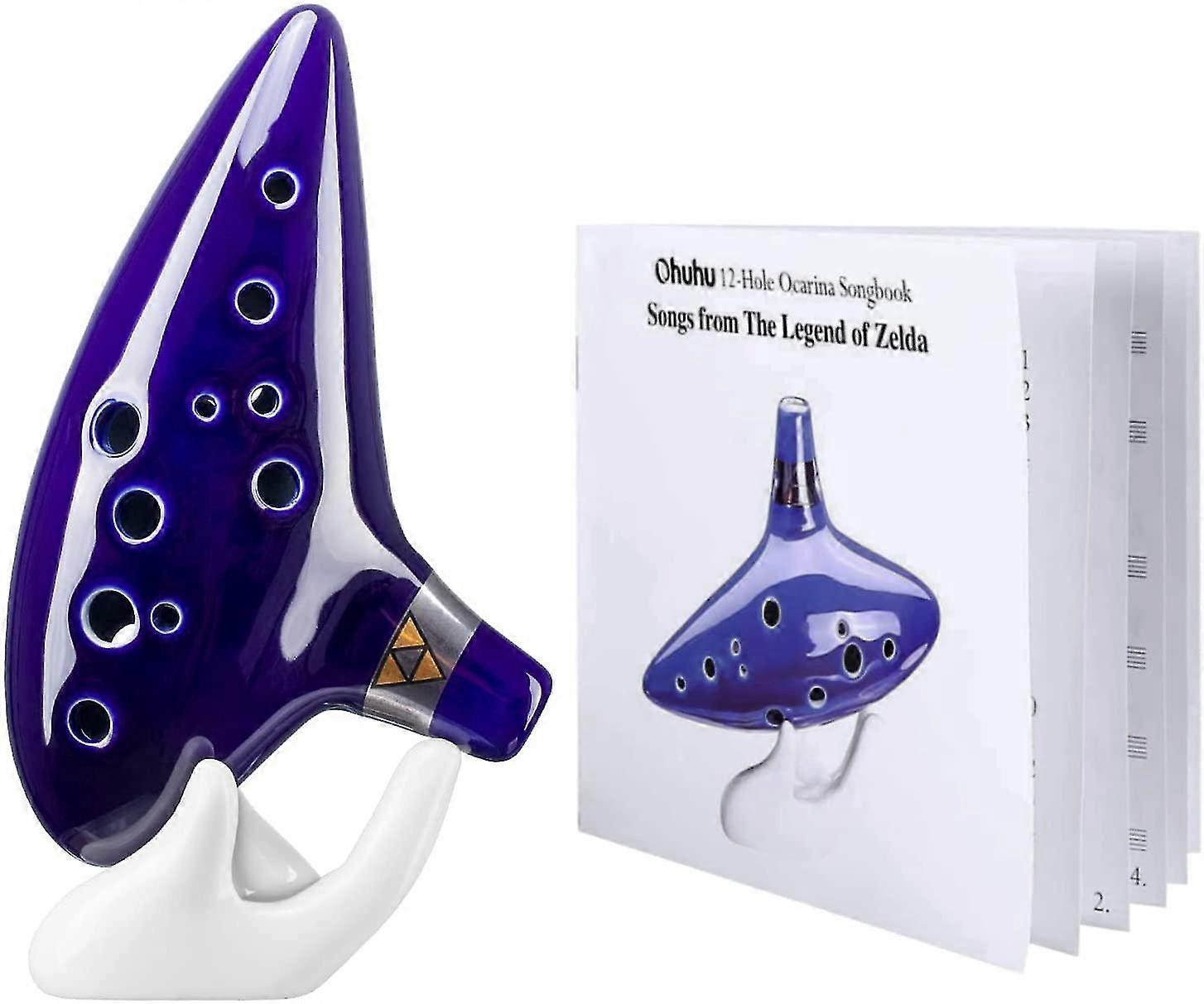 ocarina, zelda ocarina ceramic holes alto c ship flute musical ...