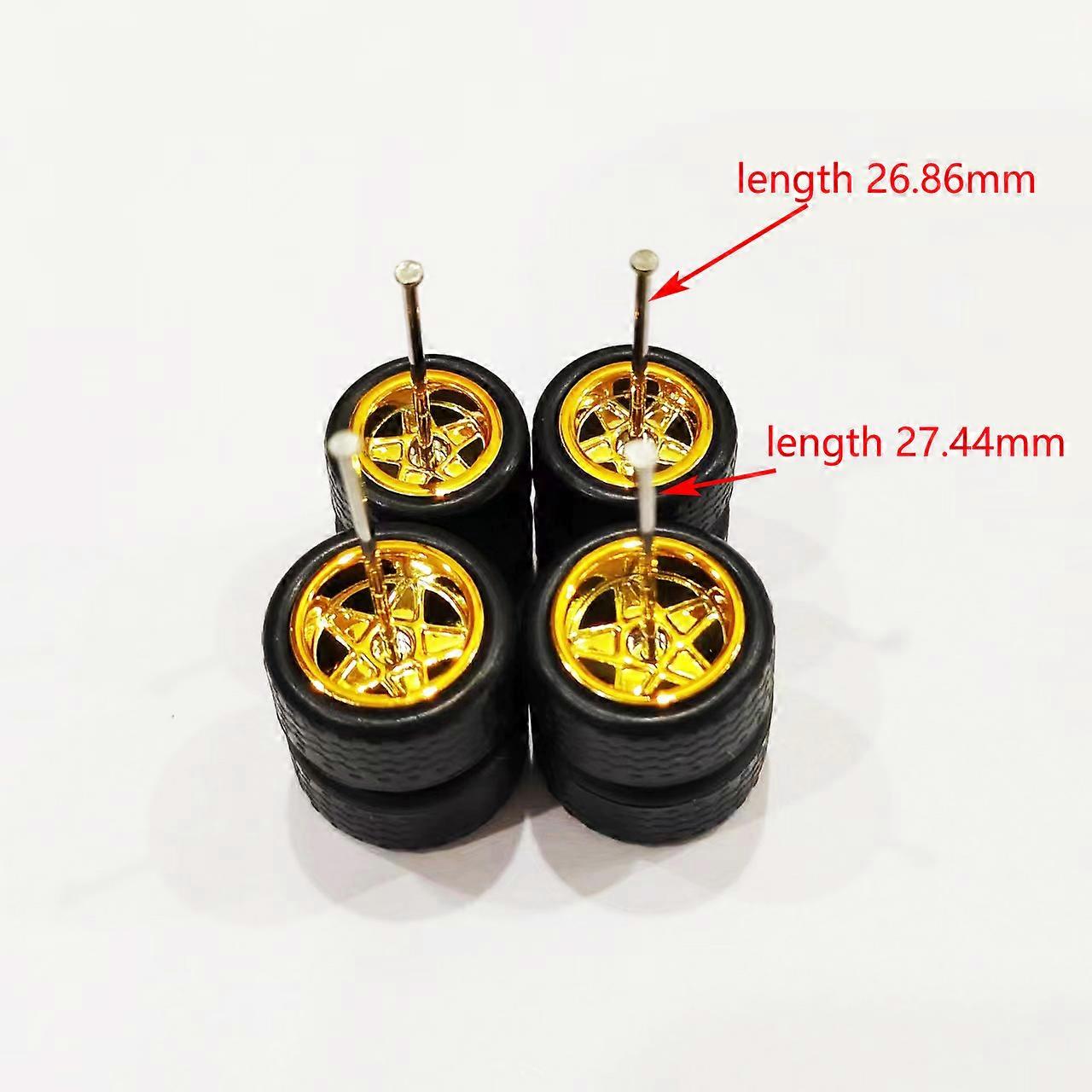 10 Sets 1/64 Staggered Wheels 11/12/13mm Drag Wheel Electroplated ...