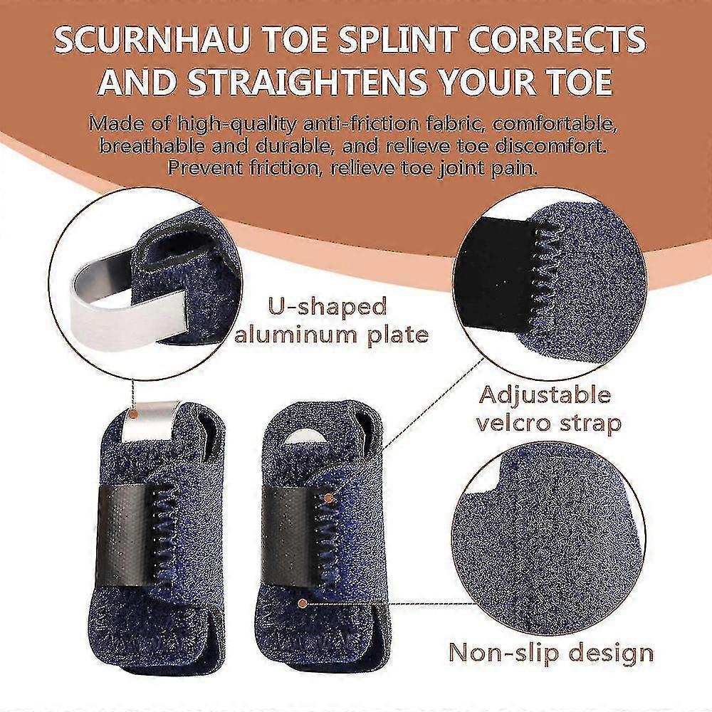 Toe Splint, Toe Corrector Brace, Toe Straightener For Hammer Toe ...