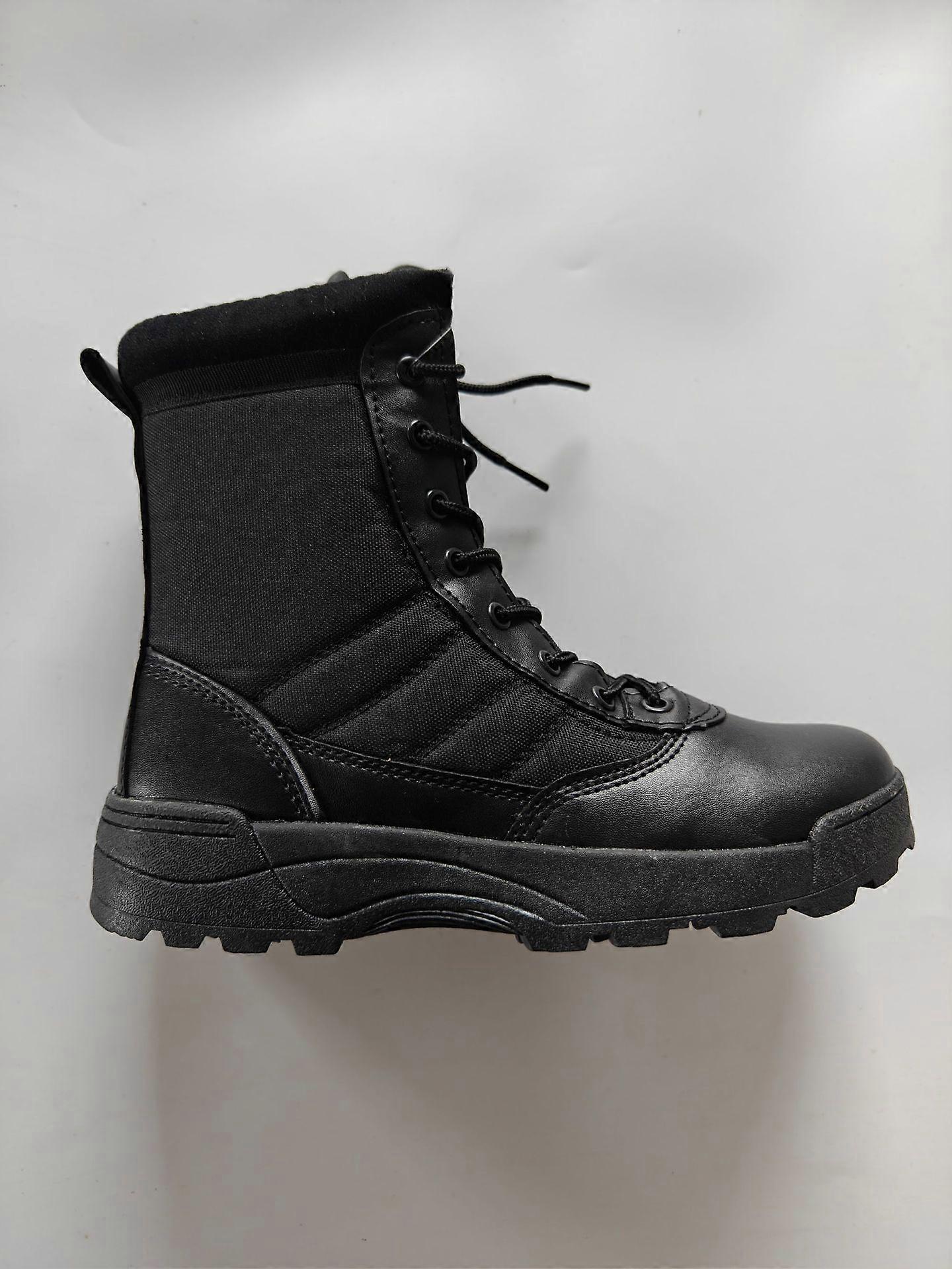 Mens Military Tactical Boots Lace Up Zip Desert Combat Outdoor Work ...