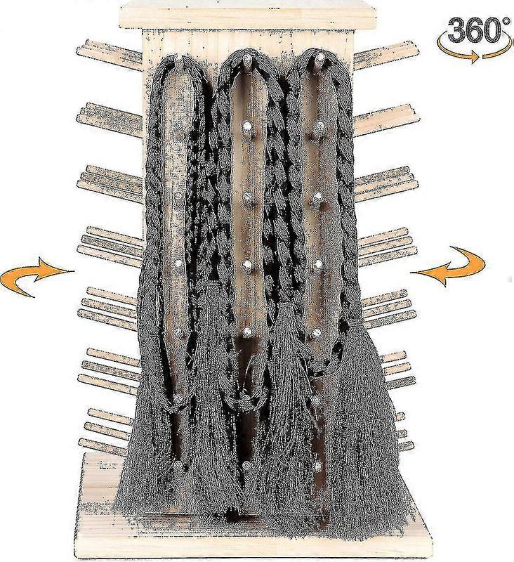 84 Spools (diy To Be 93 Spools) 360 Fully Rotating Wooden Thread Rack ...