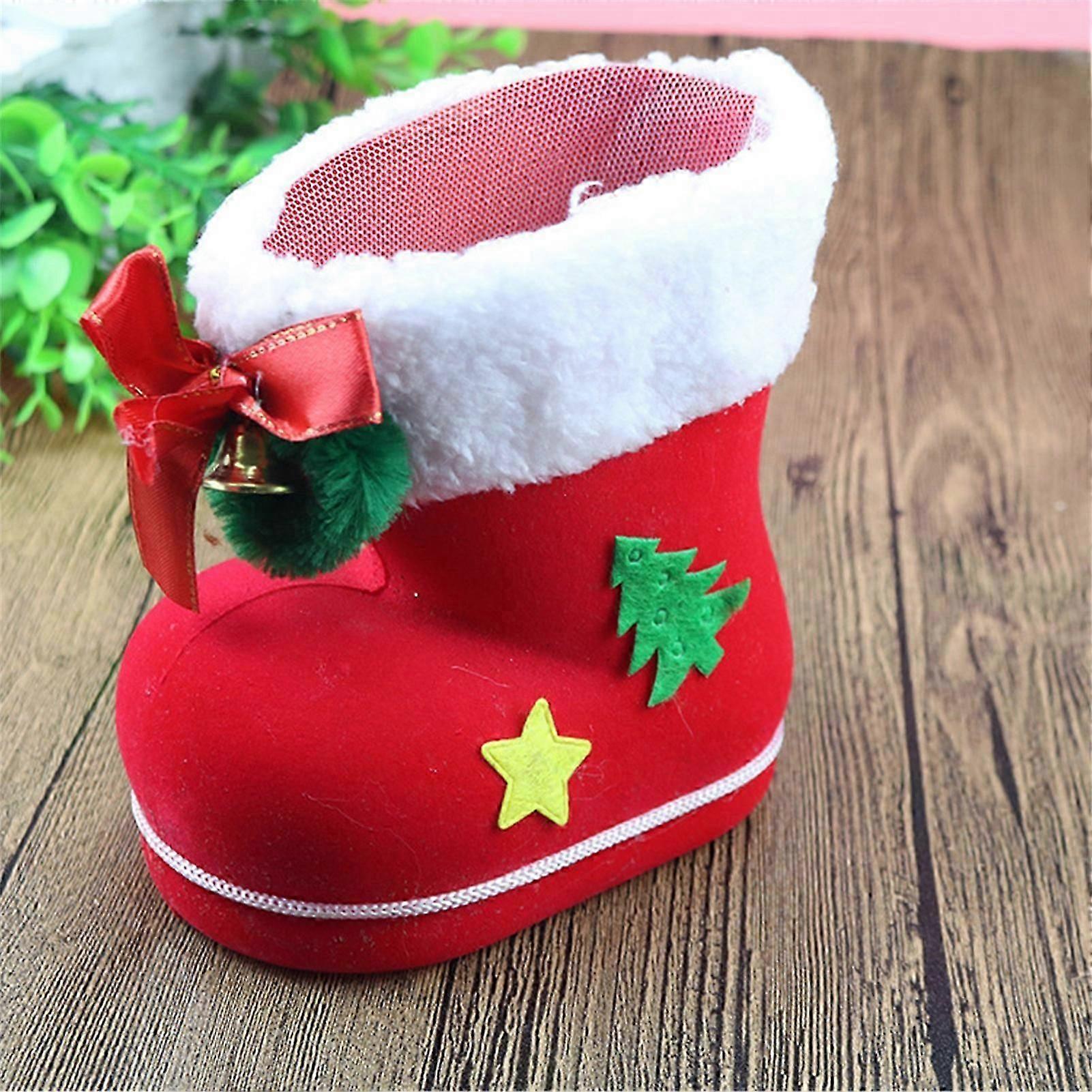 Christmas Candy Boots Cute Wide Application Plastic Plush Christmas ...