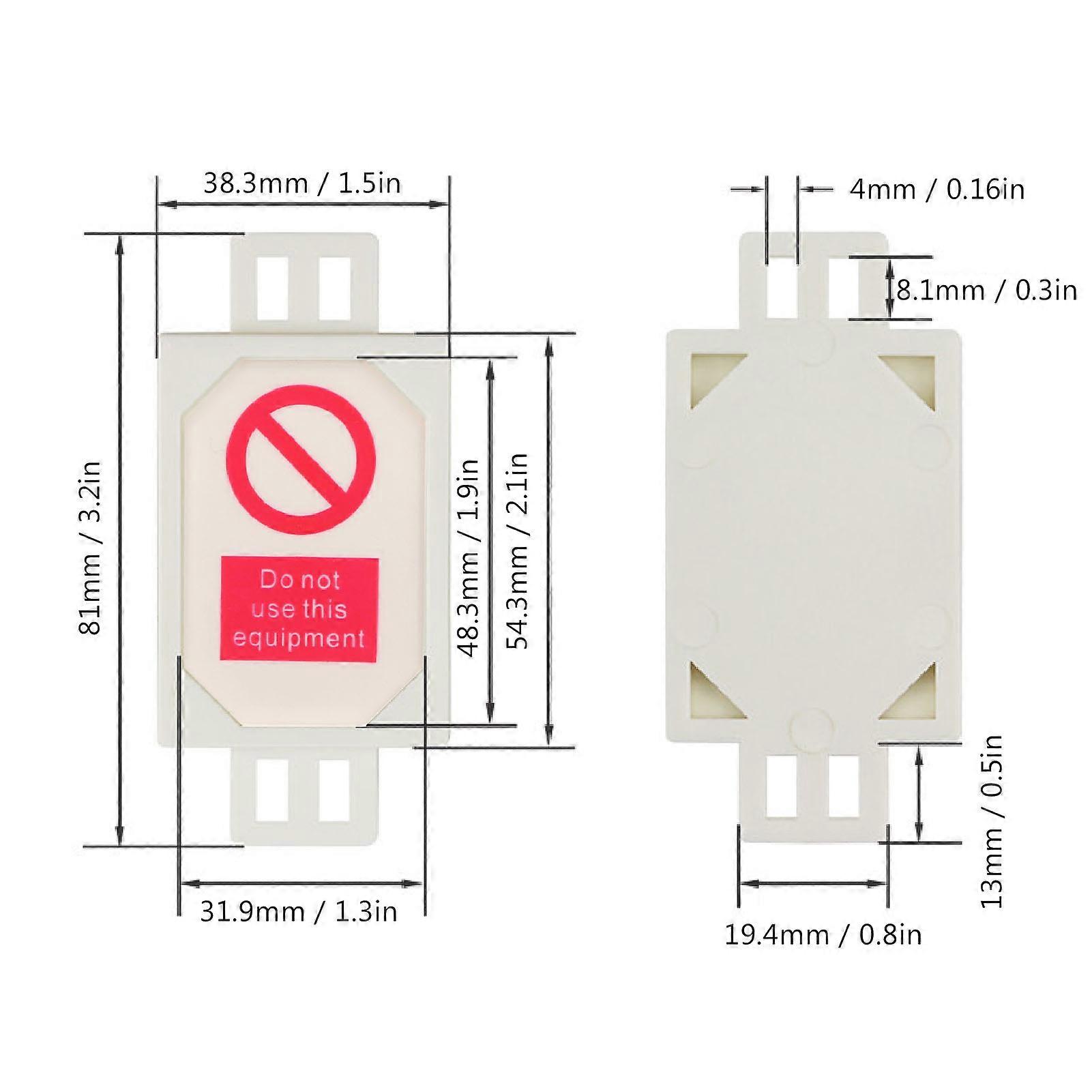50 Pieces Scaffold Tags Multifunctional Plastic Security Sign Danger ...