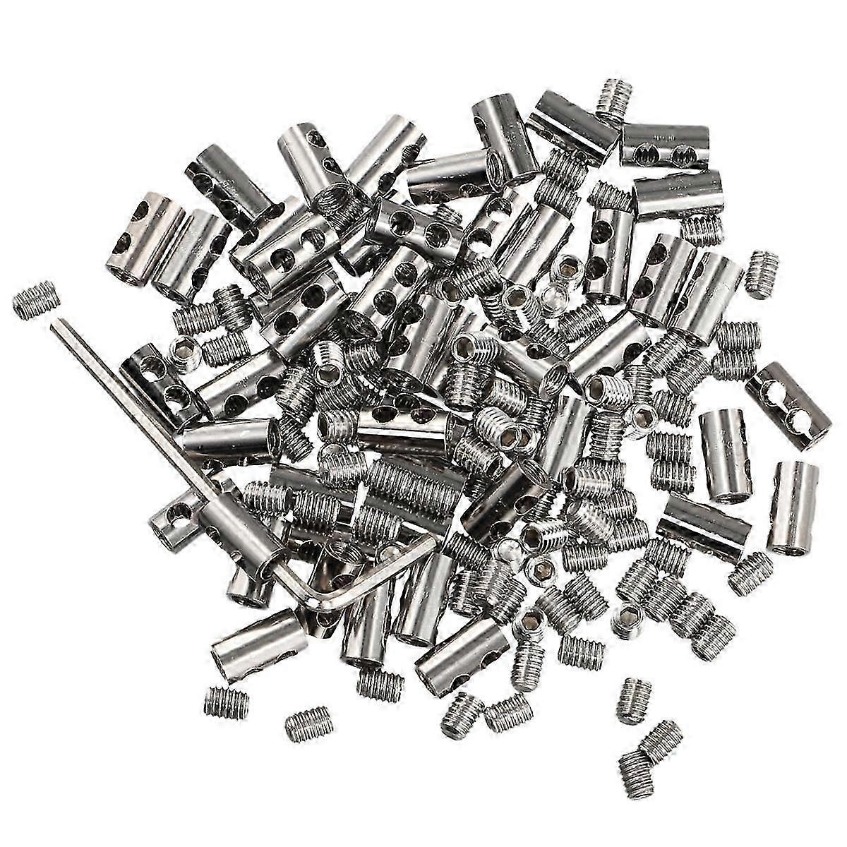 50Pcs Wire Rope Clamp for 3mm Cable Fastener Clip Adjustable Screw ...