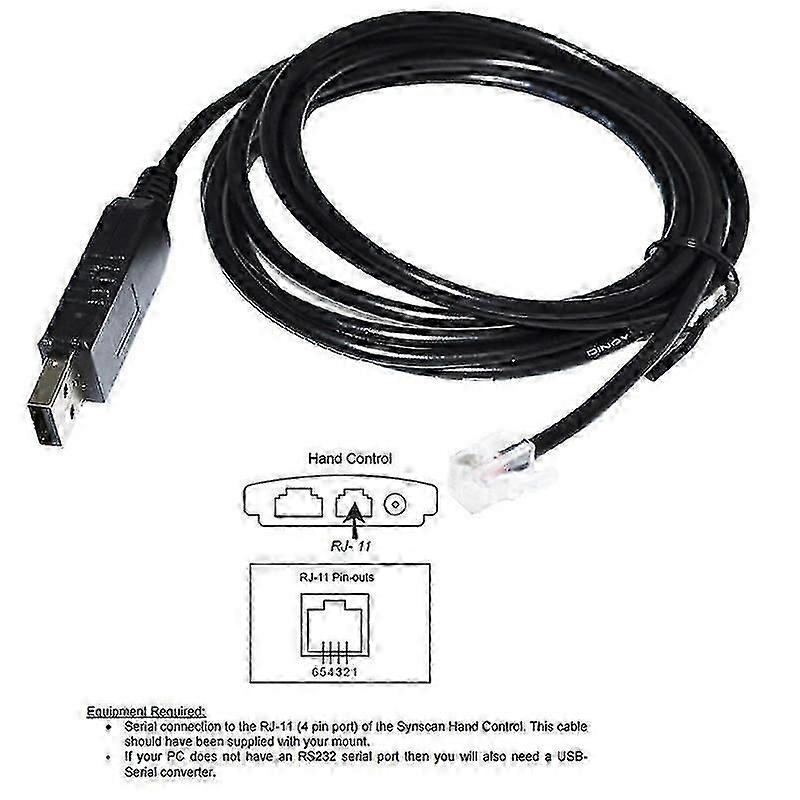 Usb To Rj11 Rj12 6p4c Adapter Serial Control Cable Eqmod Cable,1.8m ...