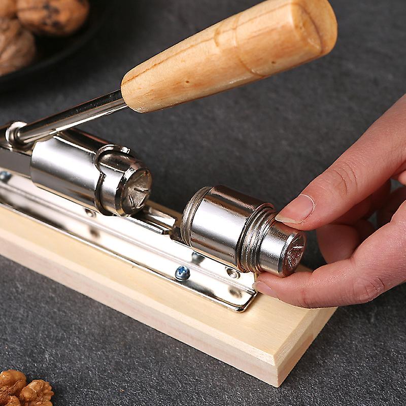 Mechanical Walnut Cracker, Nut Cracker, Natural Retro Nutcracker Wood ...