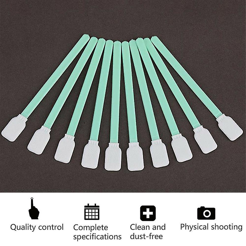 100pcs Cleaning Swabs Foam Tips Sponge Stick For Inkjet Printer Optical ...