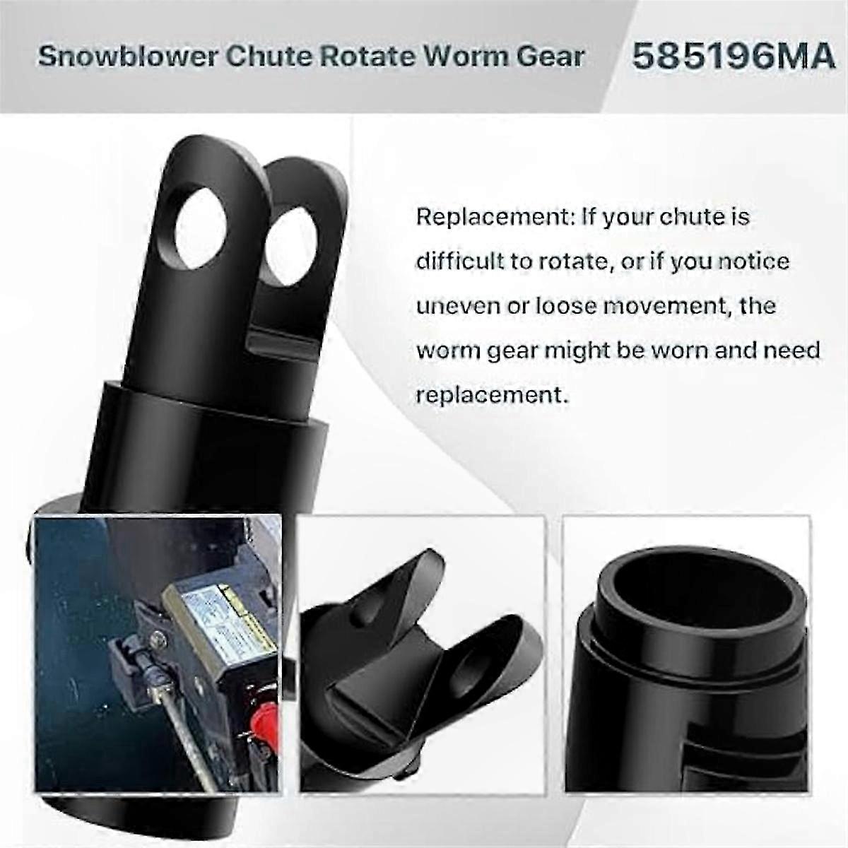 Snow Thrower Chute Worm Gear Replacement for Snow Blower Rotator ...
