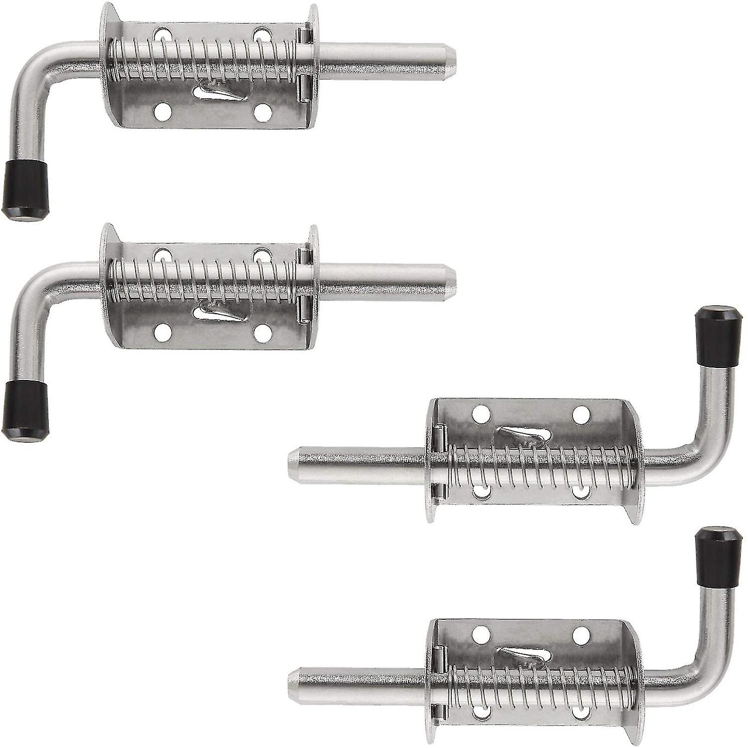 4 Pack 5 Inch Spring Loaded Latch Pin 304 Stainless Steel Barrel Bolt ...