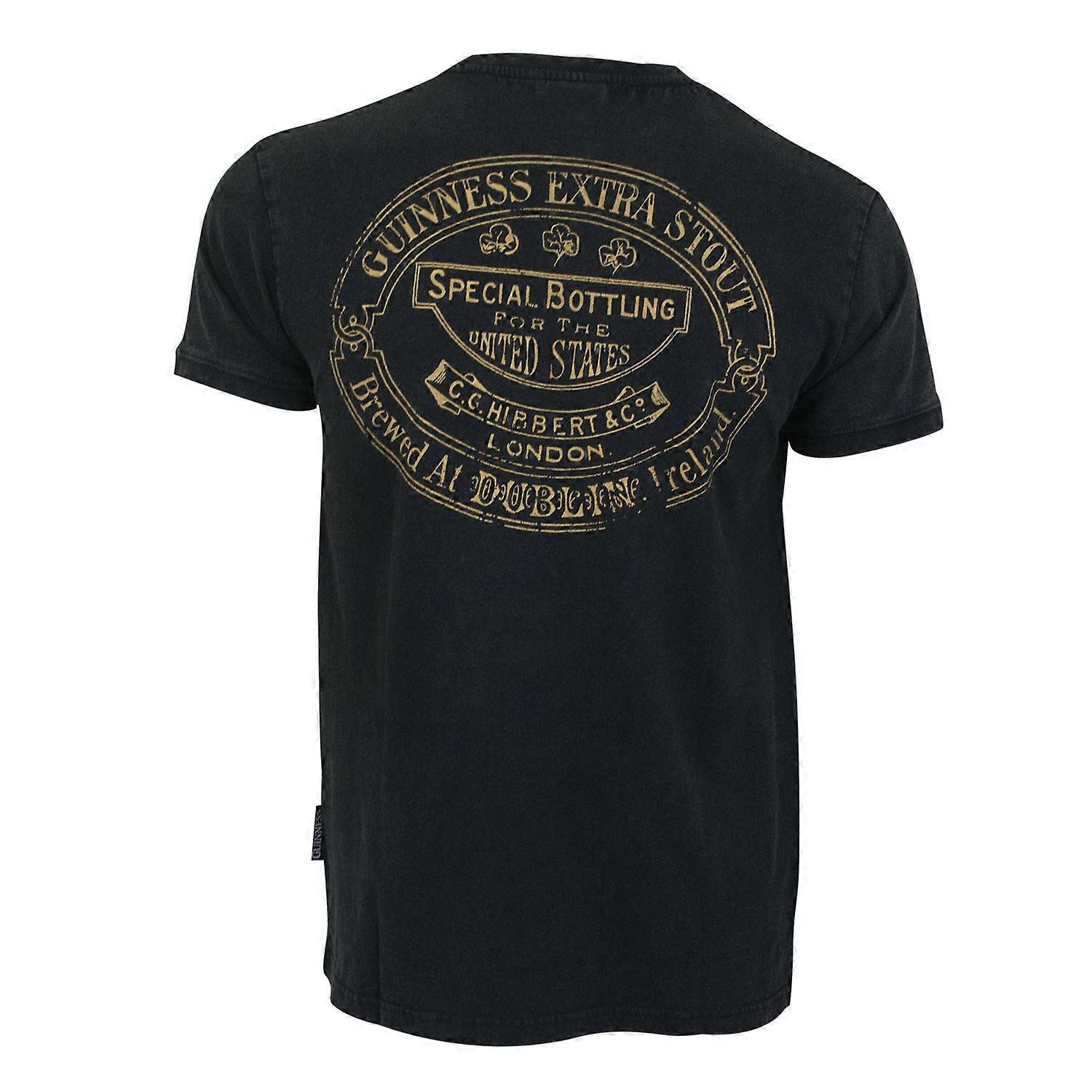 Guinness Distressed Label Tee Shirt | Fruugo UK