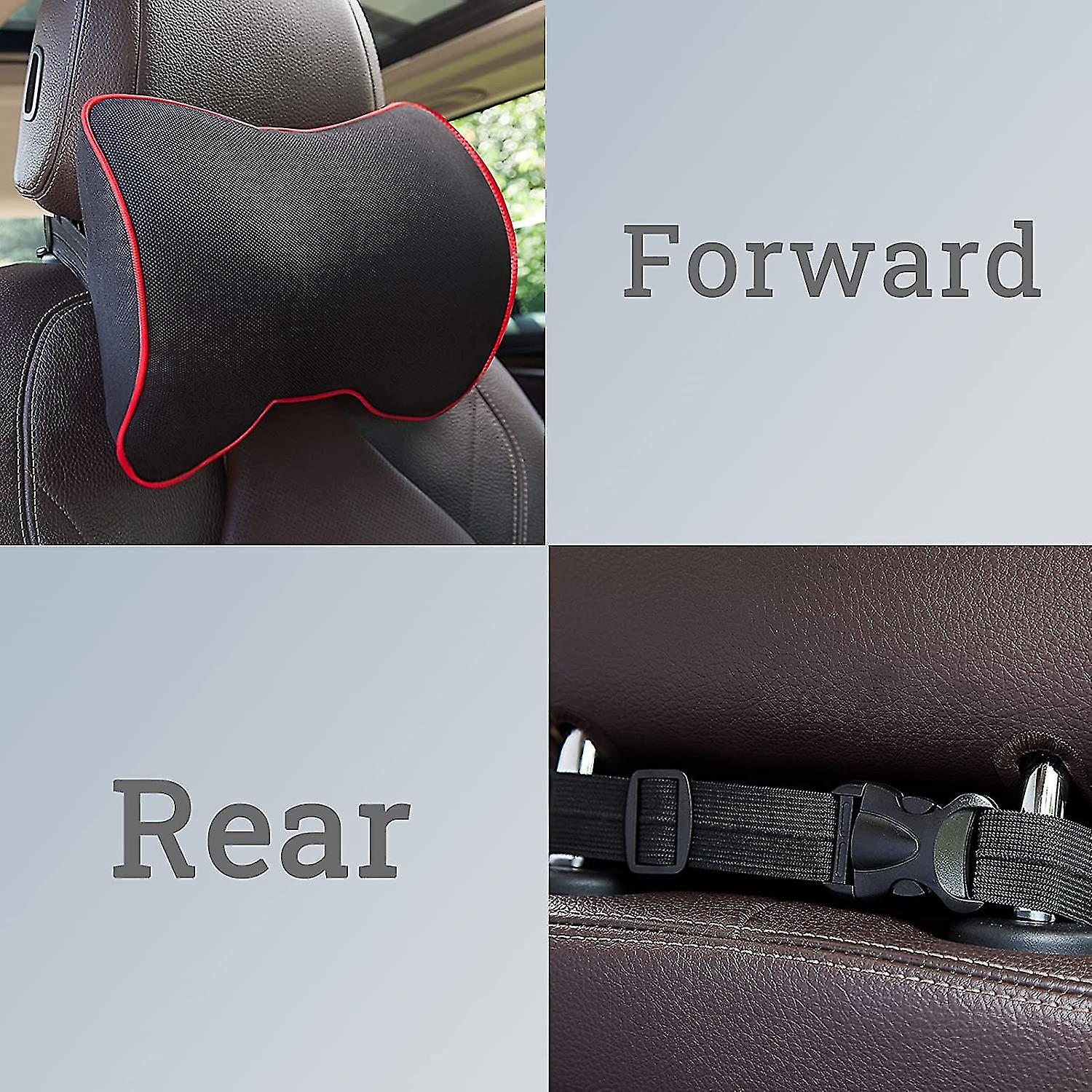 Car Headrest - Driver And Passenger Car Headrest Pillow, Memory Foam ...