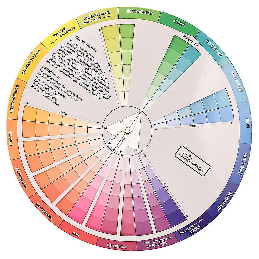 Creative Color Wheel Color Learning Rotation Wheel Color Board Chart ...