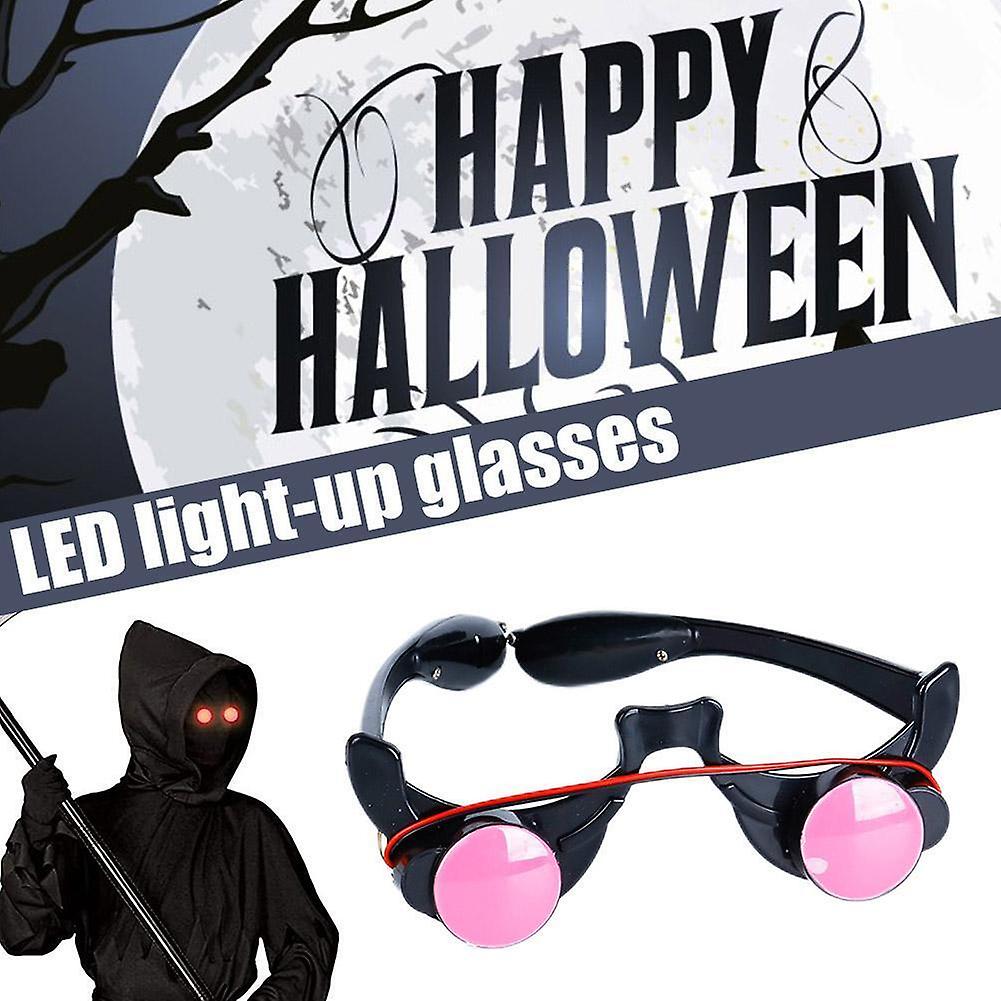 LED Luminous Glow Glasses Funny Red Eyes Halloween Cosplay Accessories ...