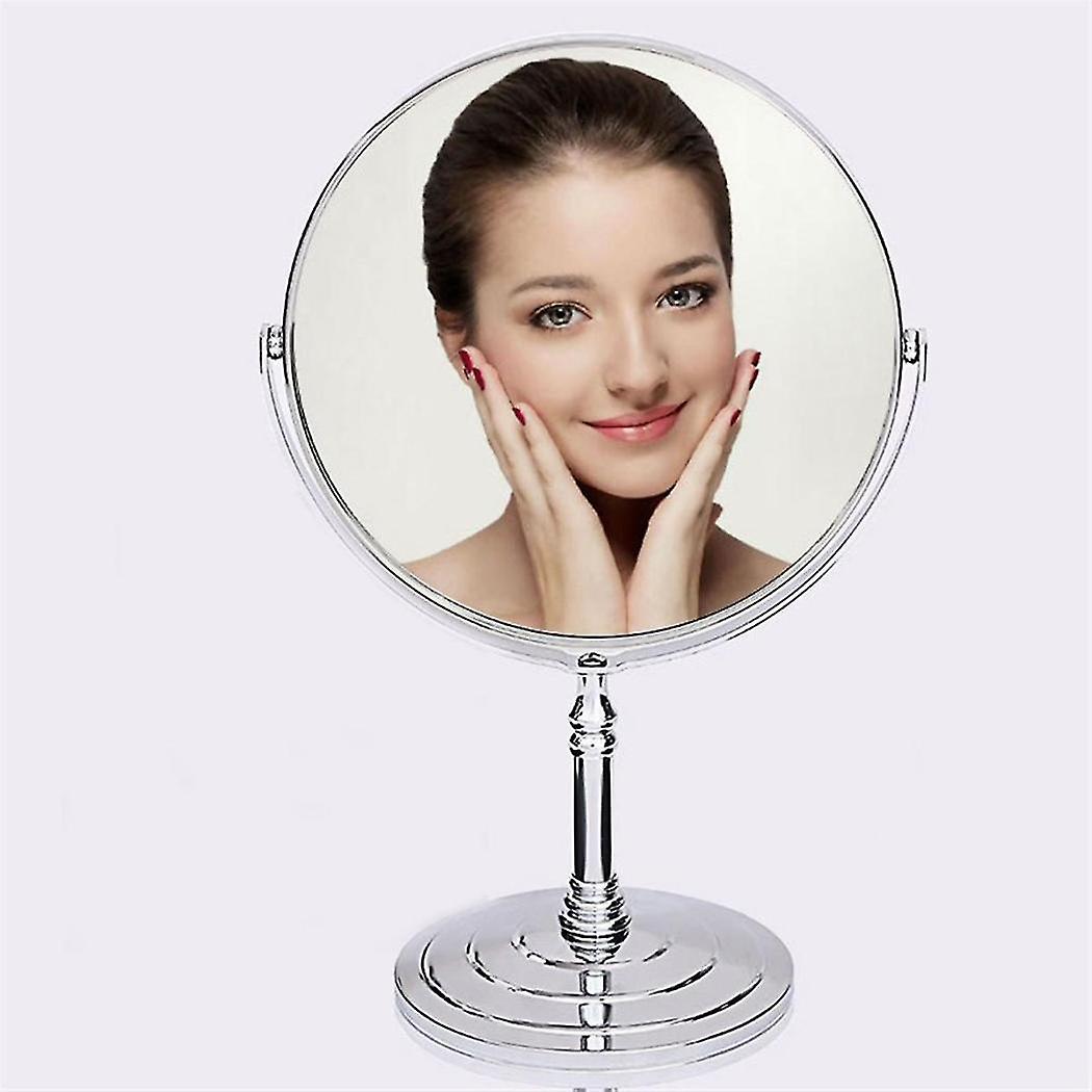 Tabletop Mount Vanity Round Mirror Desktop Makeup Mirror Double ...