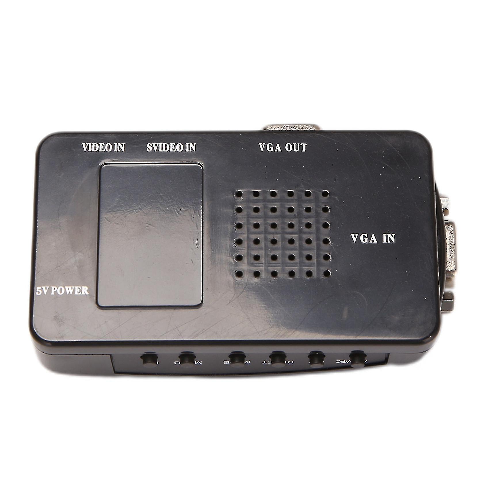 Av To Vga Adapter Rca Vga Converter Pc Rca Composite S-video Av Input ...