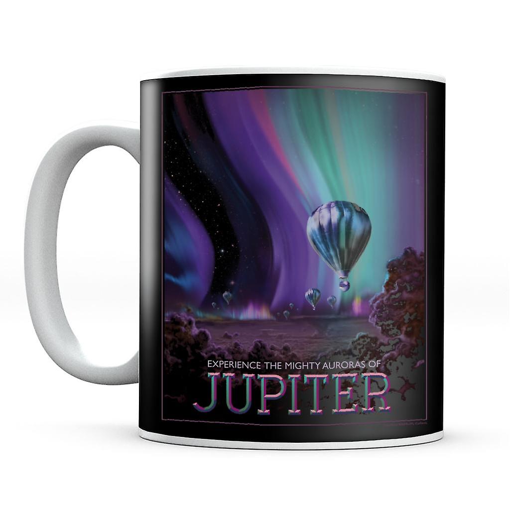 NASA Auroras Of Jupiter Interplanetary Travel Poster Mug | Fruugo US