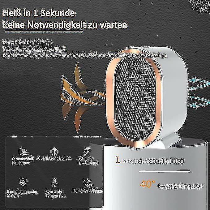 Instant Heater, 1200w Energy-efficient Portable Heater, Compact Ceramic ...
