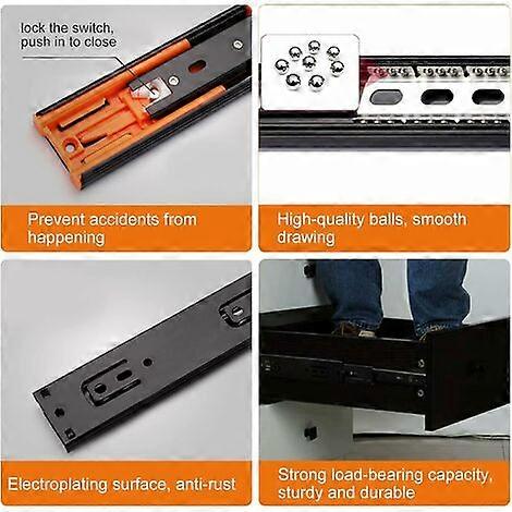 Heavy Duty Sliding Drawer Rail, Full Extension Slides Slides, Pair of ...