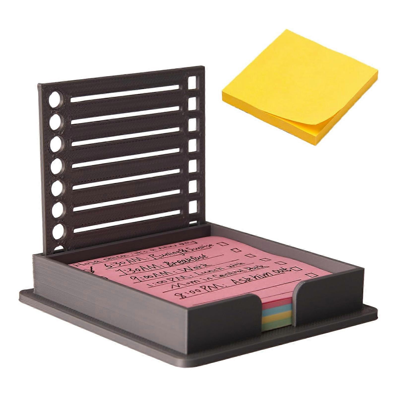Sticky Note Holder with Stencil Post-it Note Dispenser Waterproof ...